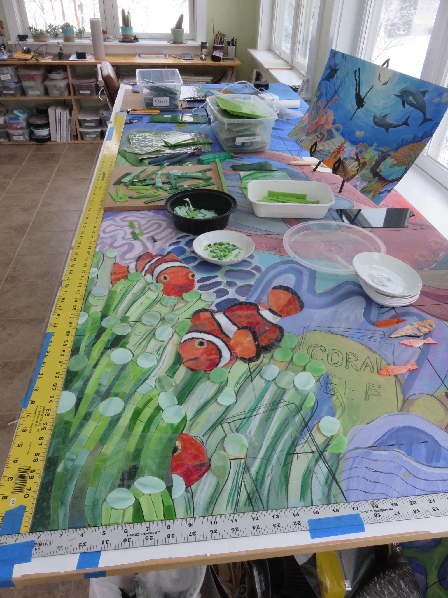 Underwater Library – Mosaic Sphere Studio, LLC